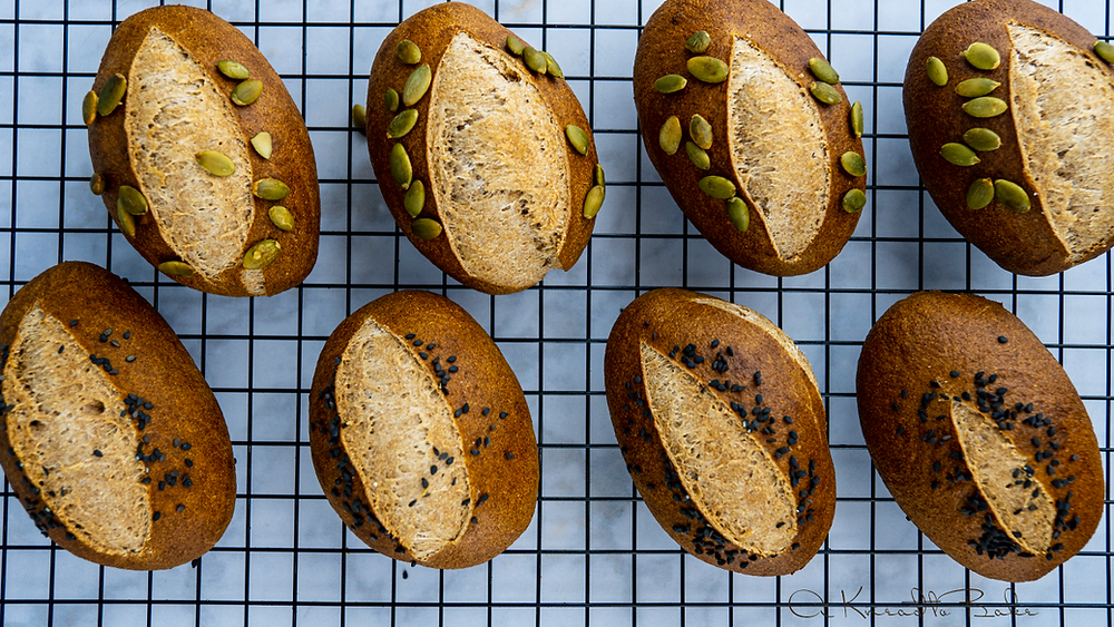 Sourdough 100% Spelt Bread Rolls