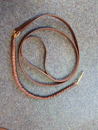 Leather shank with 30" Brass Chain | Talkin Tack