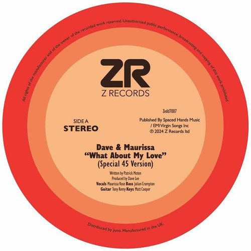 Dave Lee / Maurissa Rose - What About My Love (Special 45 Version ...