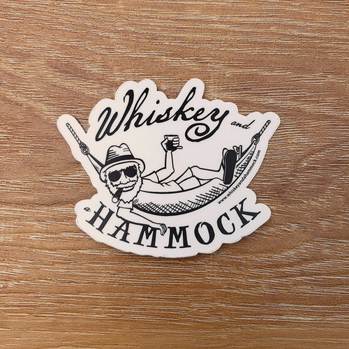 Whiskey Logo Sticker | Whiskey & a Hammock