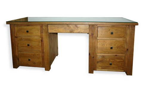 Cottage Double Pedestal Dressing Table | Aura Furniture