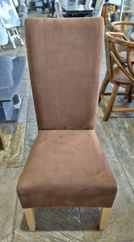 Aura Faux Suede Dining Chair | Aura Furniture