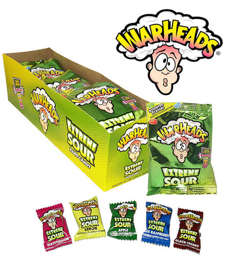 Warheads Extreme Sour Candy Display 15/12 | licantrade