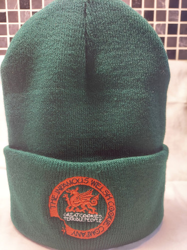 InFamous knit logo hat | iwcc