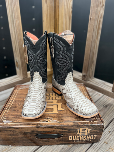 White Ice Exotic Python | MCD Boots Inc.