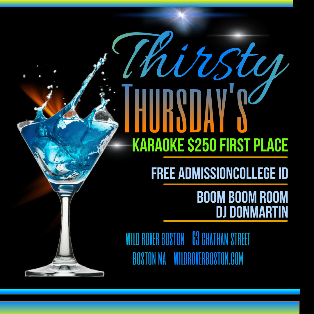 THIRSTY THURSDAYS | Wild Rover Boston