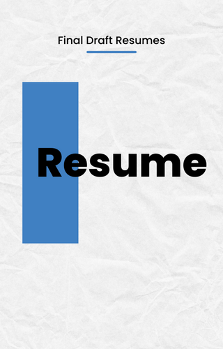 Resume | Final Draft Resumes