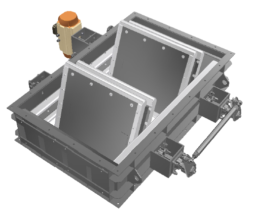 Rectangular Multi Louver Damper Valves With Sealing Air System | Flowrates