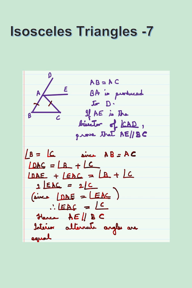 Isosceles Triangles-Problem 7