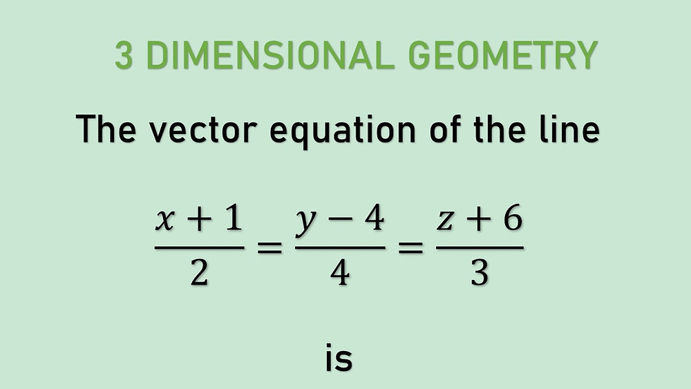 Problem 3 -Three Dimensional Geometry