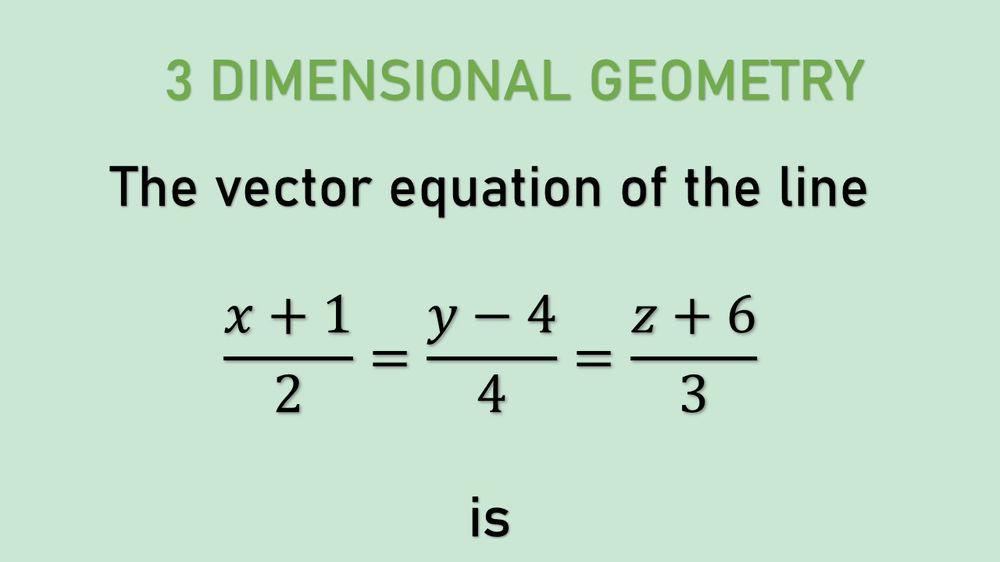 Problem 3 -Three Dimensional Geometry