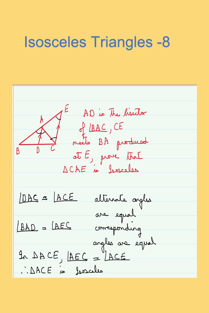 Isosceles Triangles-Problem 8