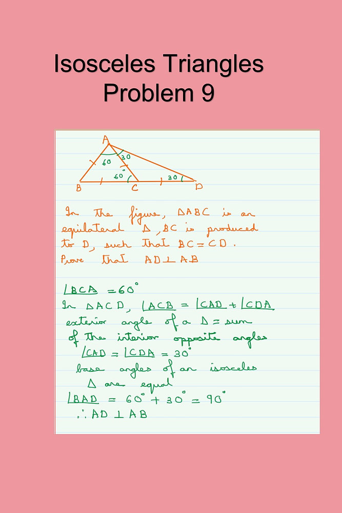 Isosceles Triangles-Problem 9
