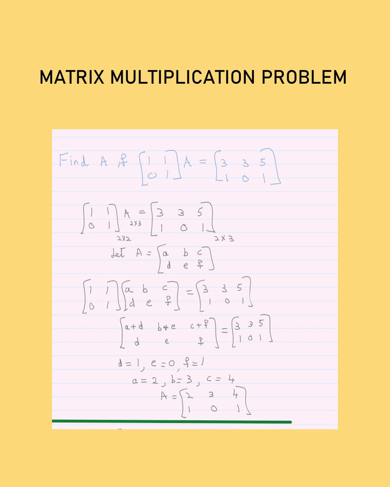 MATRIX MULTIPLICATION PROBLEMS PROPERTIES OF TRANSPOSE OF A MATRIX matrix-multiplication-problems-properties-of-transpose-of-a-matrix