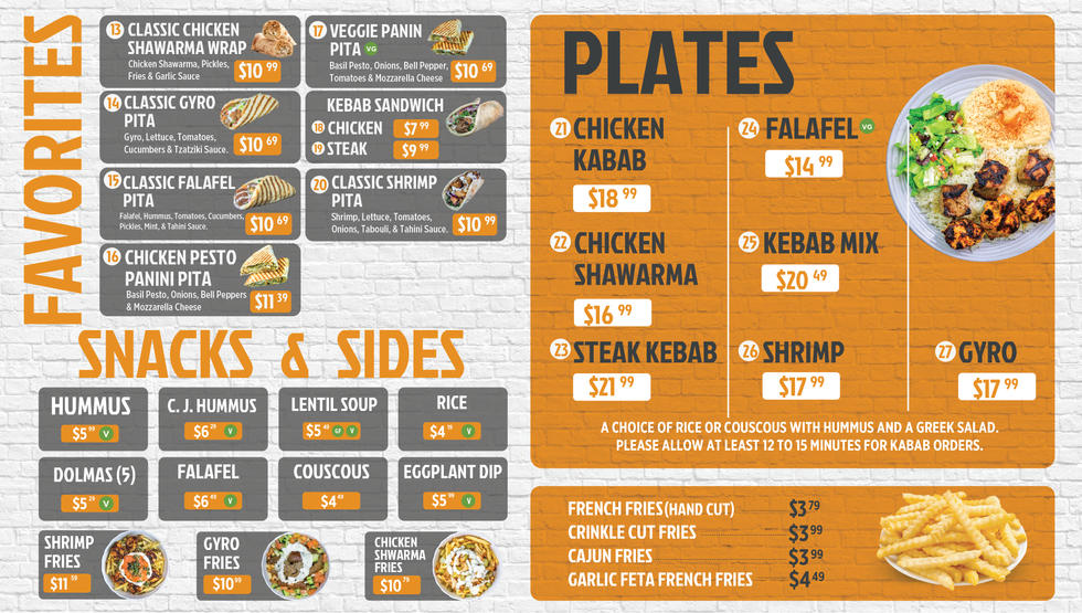 MENU | Classic Gyros
