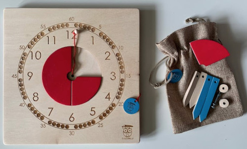 Wooden - Montessori Clock | Nature's Materials