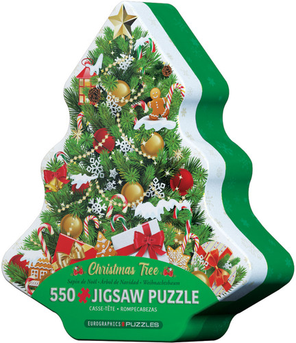Puzzle - 550 Pieces - Christmas Tree Tin | Nature's Materials
