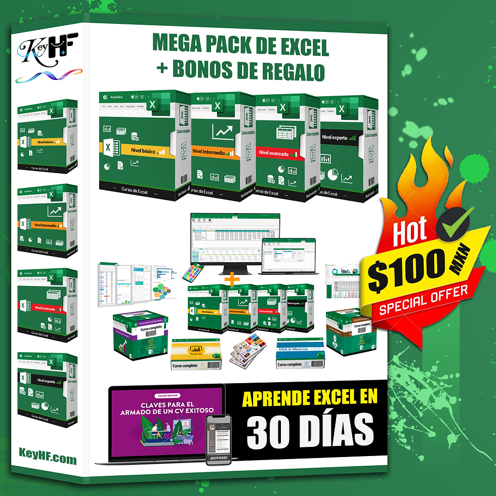 🔥MEGAPACK DE EXCEL🔥 | Key HF