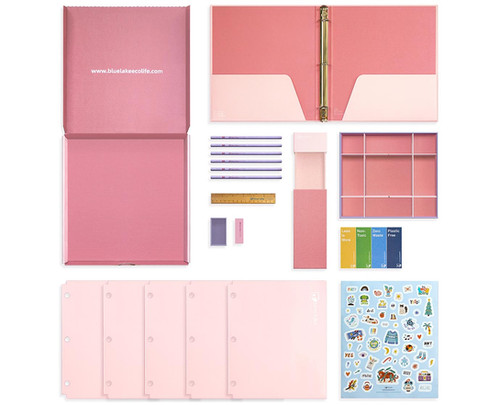 School and Office Supply Kit 22 Pieces Bundle Pack | Blue Lake ECOLIFE