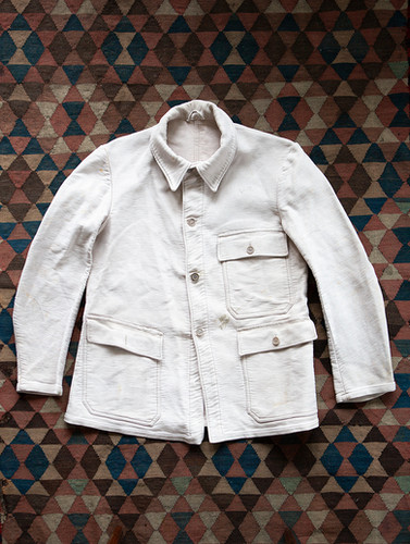 Rare White Moleskin Miners Suit | ckxstudio