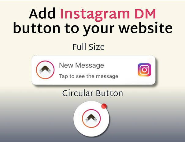 Instagram DM Button | Wix App Market | Wix.com