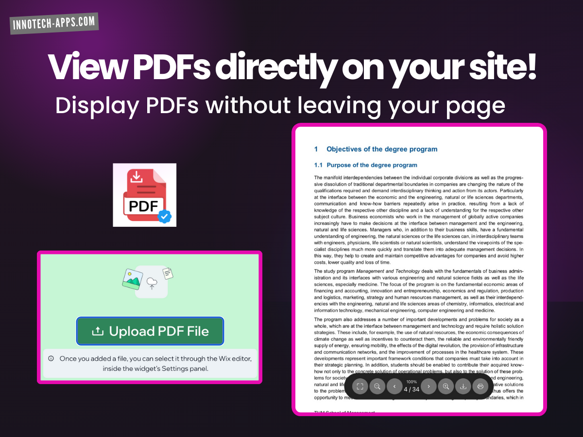PDF Viewer & Downloader | Wix App Market | Wix.com