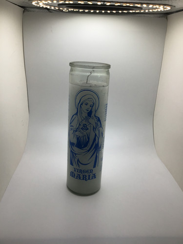 Virgen Maria candle white | ELEGUA BOTANICA