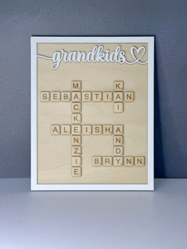 Personalised Scrabble Tile Frame | Little Treasures and Keepsakes