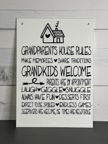 Grandparents House Rules Sign | Little Treasures and Keepsakes