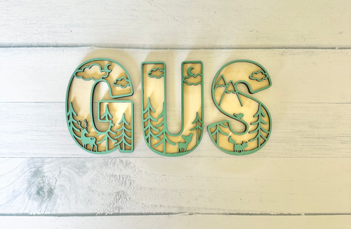 GUS Woodland Letters | Little Treasures and Keepsakes