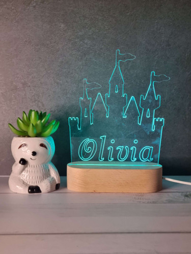 Disney Castle Personalised LED Lights | Little Treasures and Keepsakes