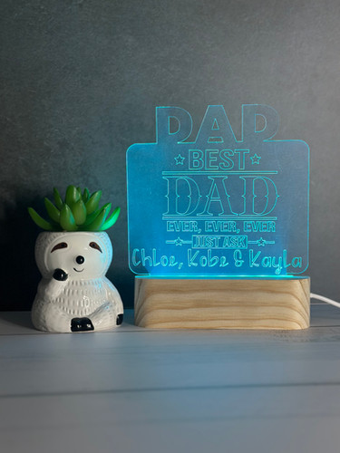 DAD Personalised LED Lights | Little Treasures and Keepsakes