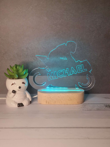 Motorbike Personalised LED Light | Little Treasures and Keepsakes