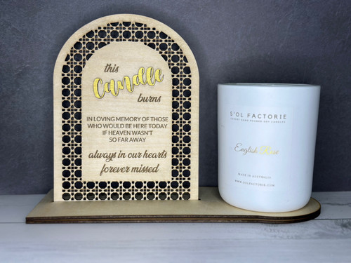 Memorial Candle Plaque | Little Treasures and Keepsakes