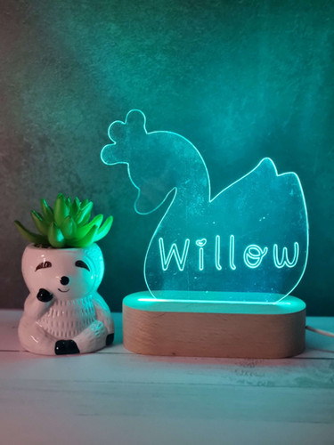 Princess Swan Personalised LED Lights | Little Treasures and Keepsakes