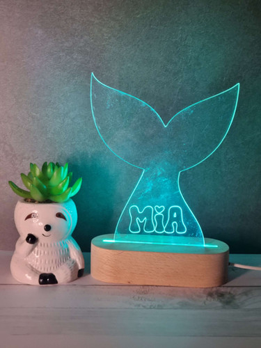 Mermaids Tail Personalised LED Lights | Little Treasures and Keepsakes
