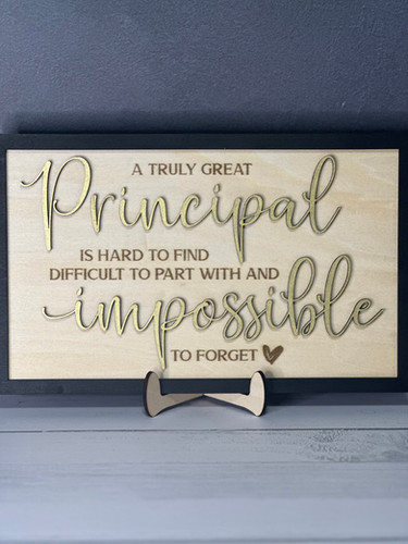 Principal Plaque | Little Treasures and Keepsakes