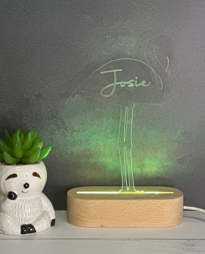 Flamingo Personalised LED Lights | Little Treasures and Keepsakes