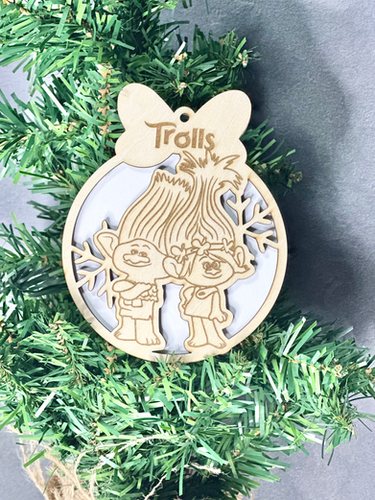 Personalised Trolls Christmas Ornament | Little Treasures and Keepsakes
