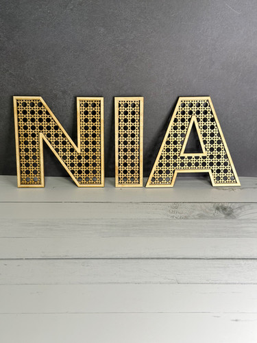 Rattan Letters | Little Treasures and Keepsakes