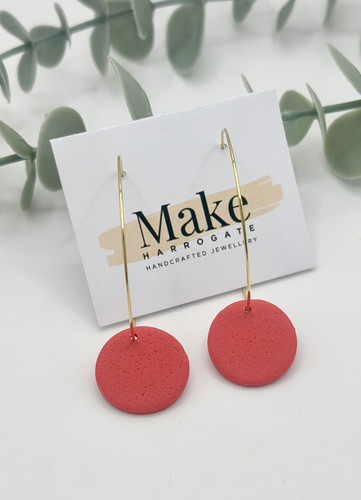 The Core Collection - Coral - The Large Button Hoop | Make Harrogate