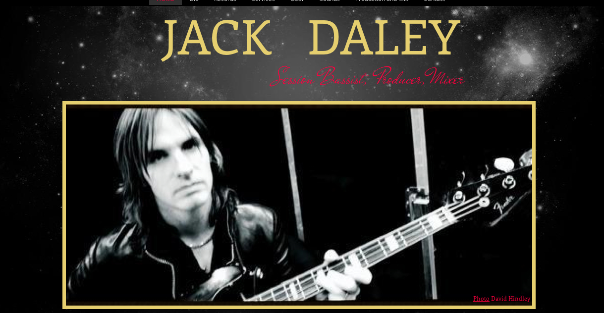 Jack Daley Bassist, Producer, mixer
