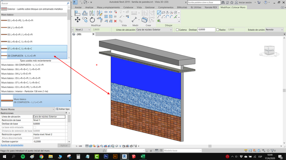 Como se Clasifican los elementos en REVIT