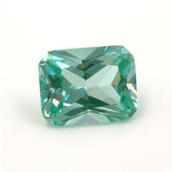 Lab Spinel Sea Foam Green Emerald Cut | Metal Clay World