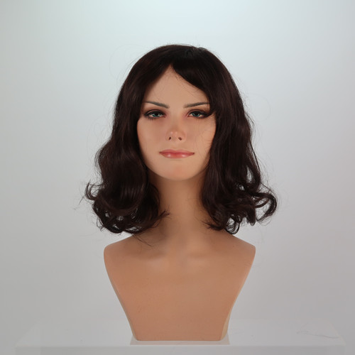 Mid length with curly ends, off centre part | Sole Wig Works