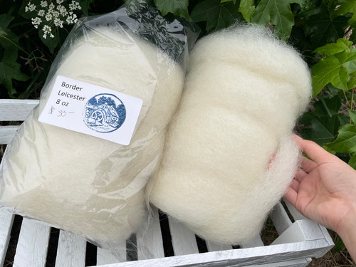 Border Leicester Roving - 8 oz. Bumps | My Site