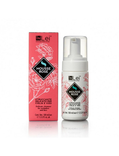 Mousse nettoyante Rose pour cils et visage | InLei