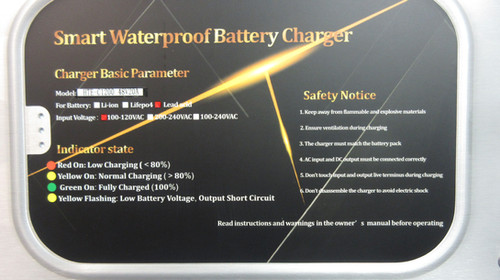 48V Charger, 20A, Lead Acid, waterproof | hitechelectro