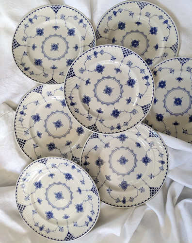 Johnson Bros Denmark Blue Dinner Plates 10in Set of Seven ...