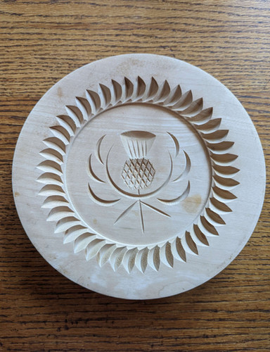 Stanley Whyte Wood Carved Thistle Mold Scottish 9in | chickadeevintage
